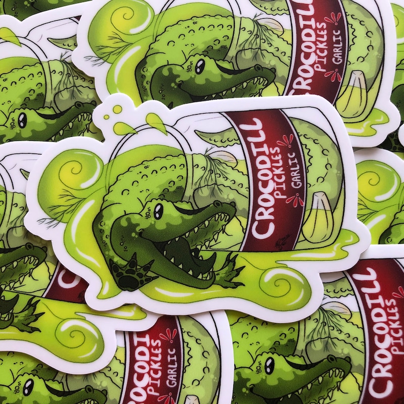 Crocodile Stickers - Etsy