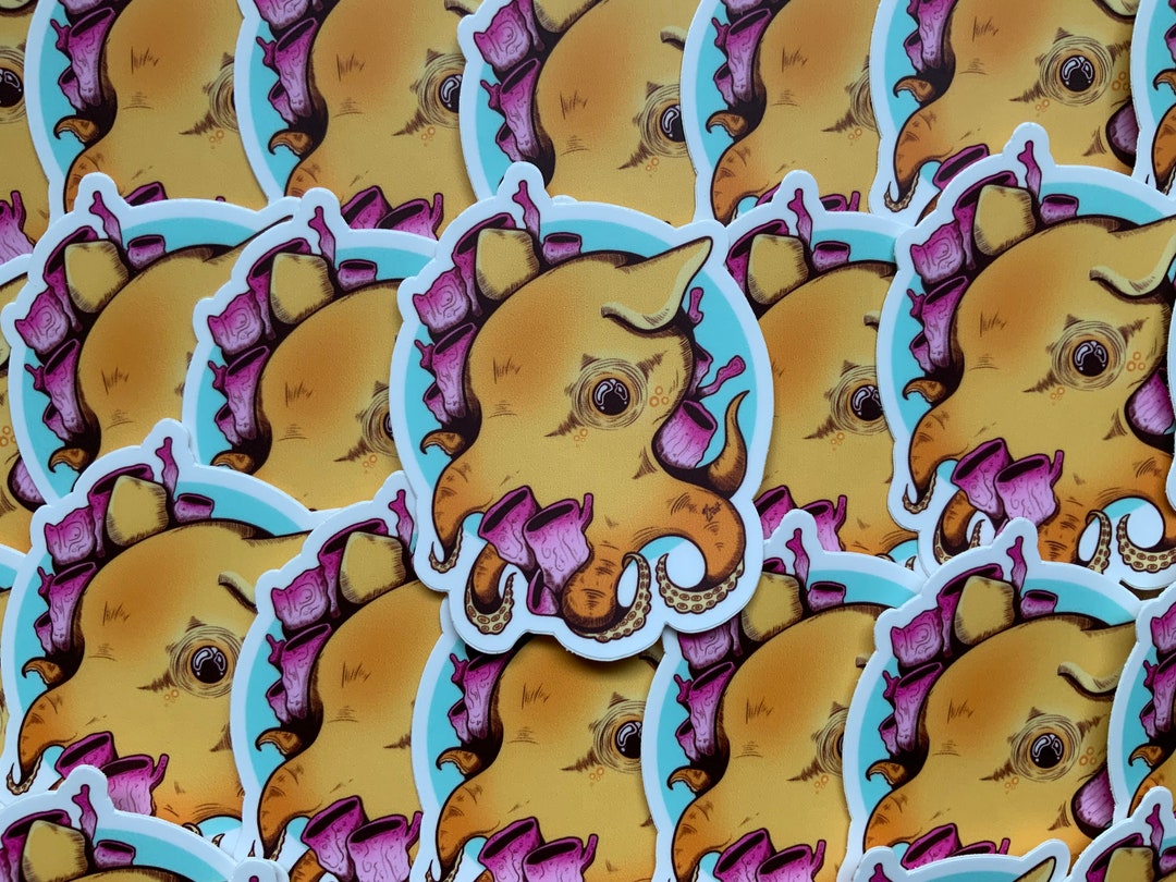 Dumbo Octopus and Coral Vinyl Stickers - Etsy