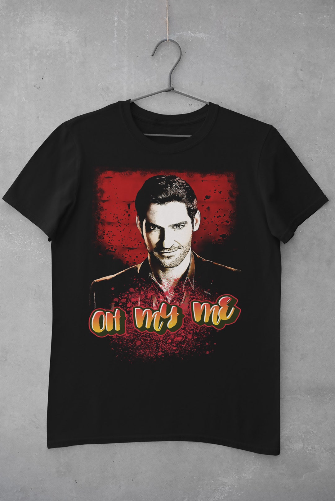 Vintage Shirt Lucifer Morningstar LUX Club Devil Tom Ellis Fan Art ...
