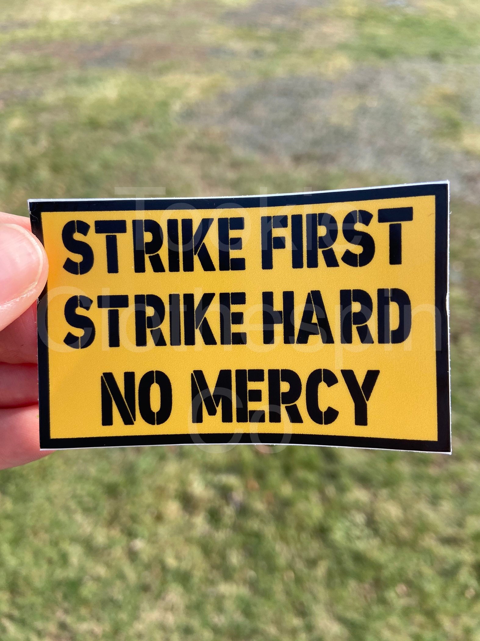 Strike first Strike Hard No Mercy Karate Kid/Cobra Kai | Etsy