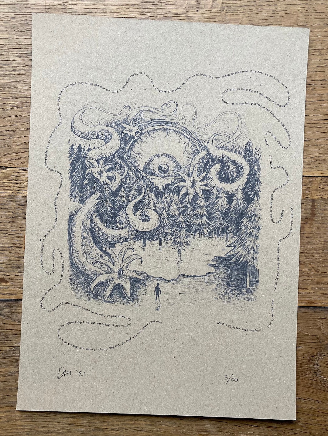 Paperr Jamm "big Thing" A4 Signed Limited Edition Unframed Print. - Etsy