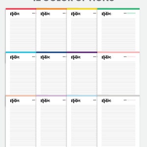 Printable College Ruled Lined Notes | Student Printable | Study PDF ...