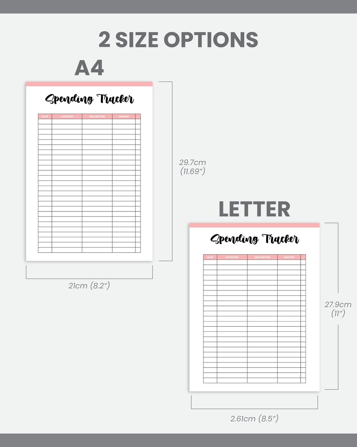 Multicolor Spending Tracker Printable Colorful Financial Budget Planner ...