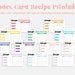 Recipe Card Printable | Index Card Size | Printable PDF | Letter Size ...
