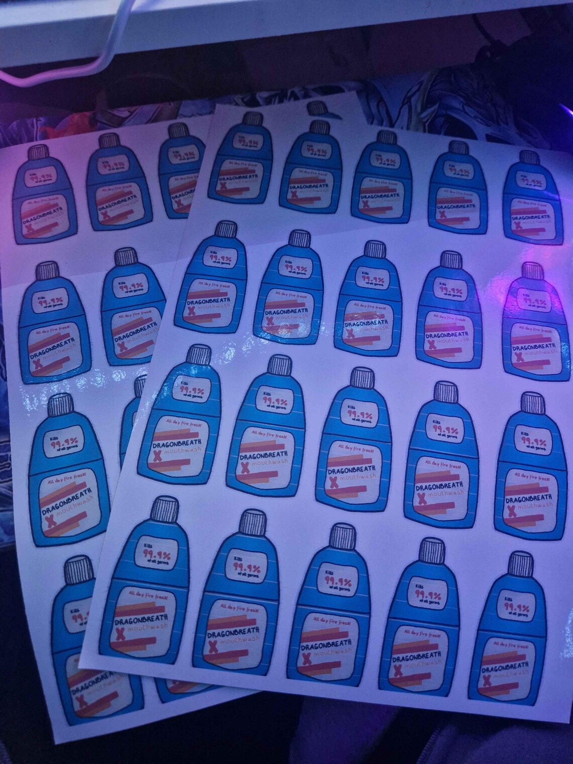 Mouthwashing Bottle Sticker - Etsy