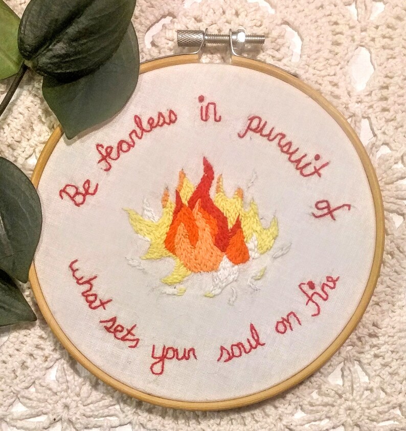 Fire Embroidery - Etsy