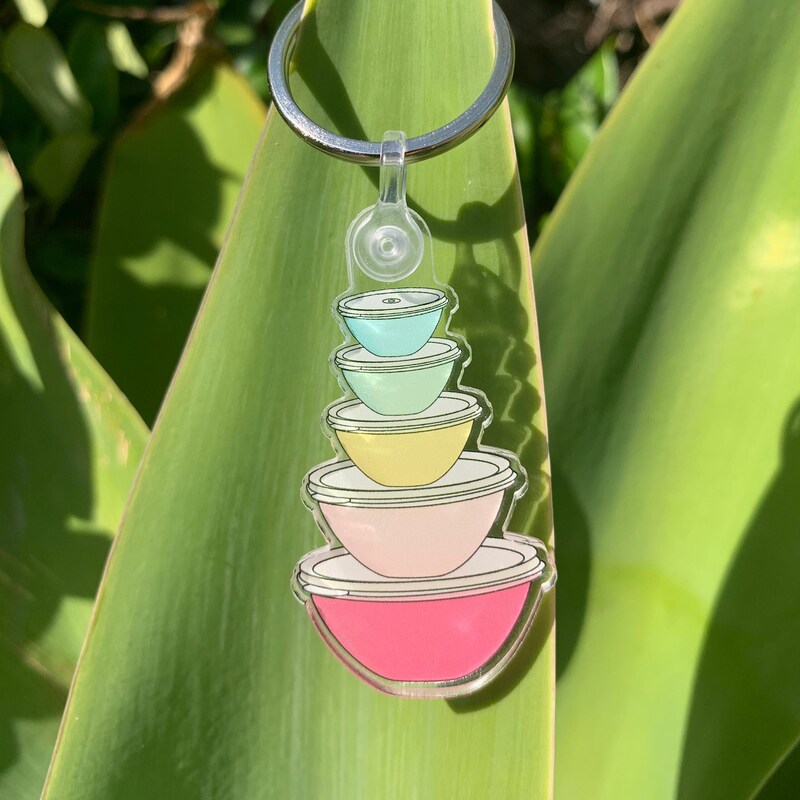 Tupperware Keychain - Etsy