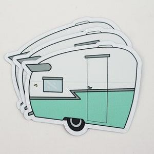 Vintage Trailer Sticker/magnet - 1960's Mint Green Shasta Trailer ...