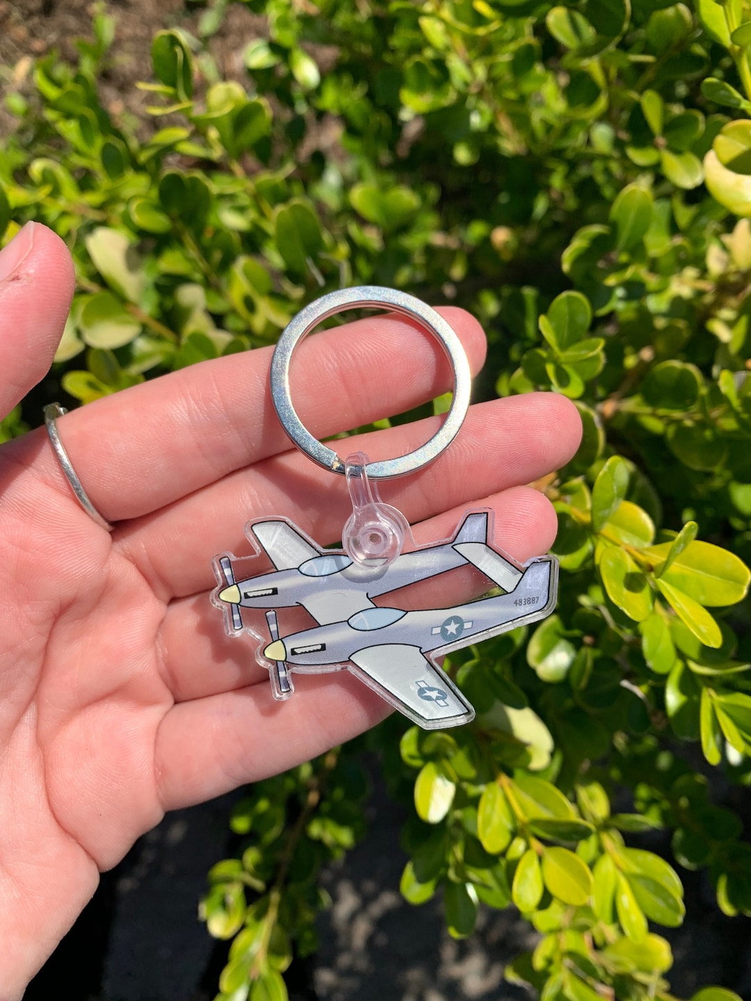 WWII North American XP-82 Twin Mustang Keychain - Acrylic - World War ...