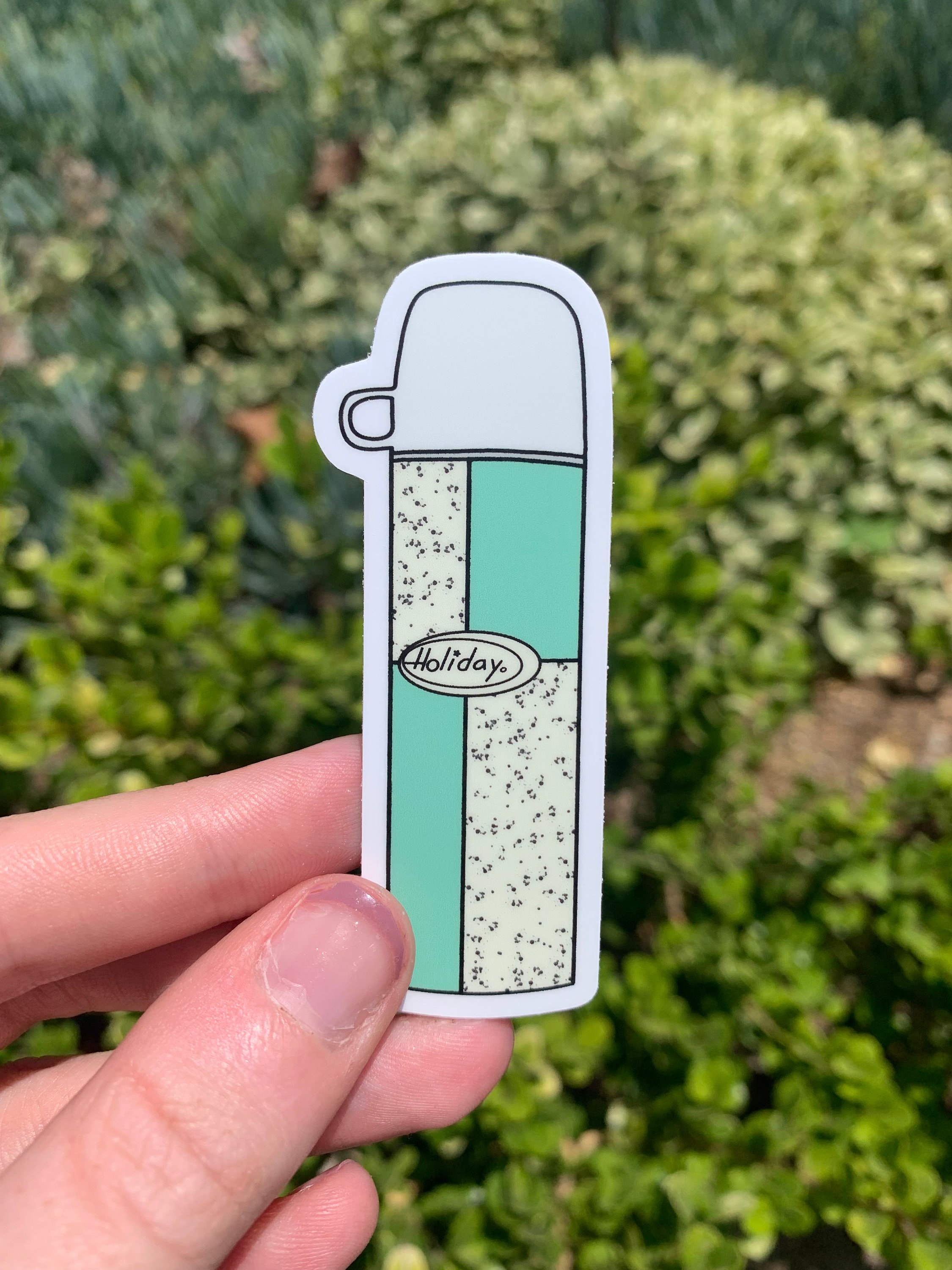 Vintage Holiday Thermos Sticker Hell mintgrün Vinyl | Etsy