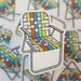 Vintage Aluminum Lawn Chair Sticker - Classic Primary Rainbow Blue ...