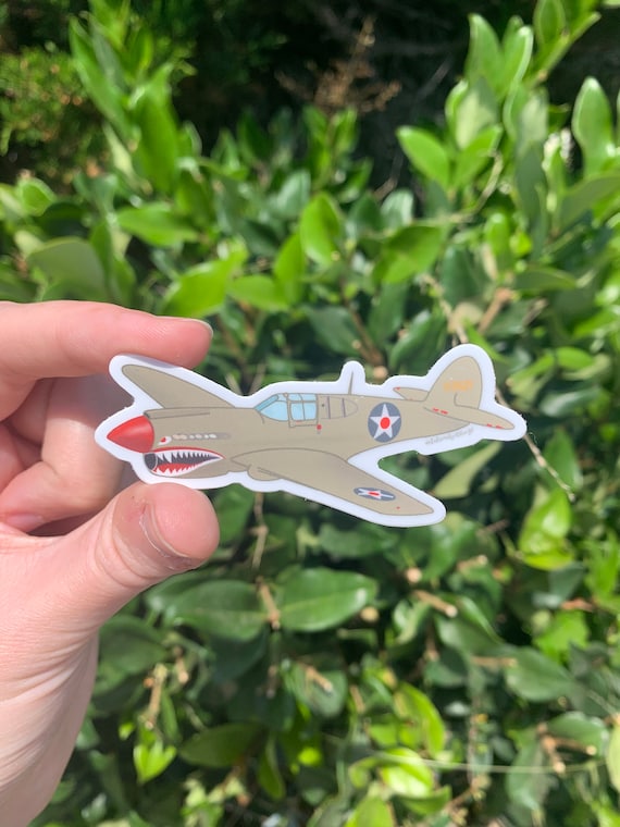 WWII P40 Warhawk Flying Tigers Sticker Vinyl Dishwasher - Etsy
