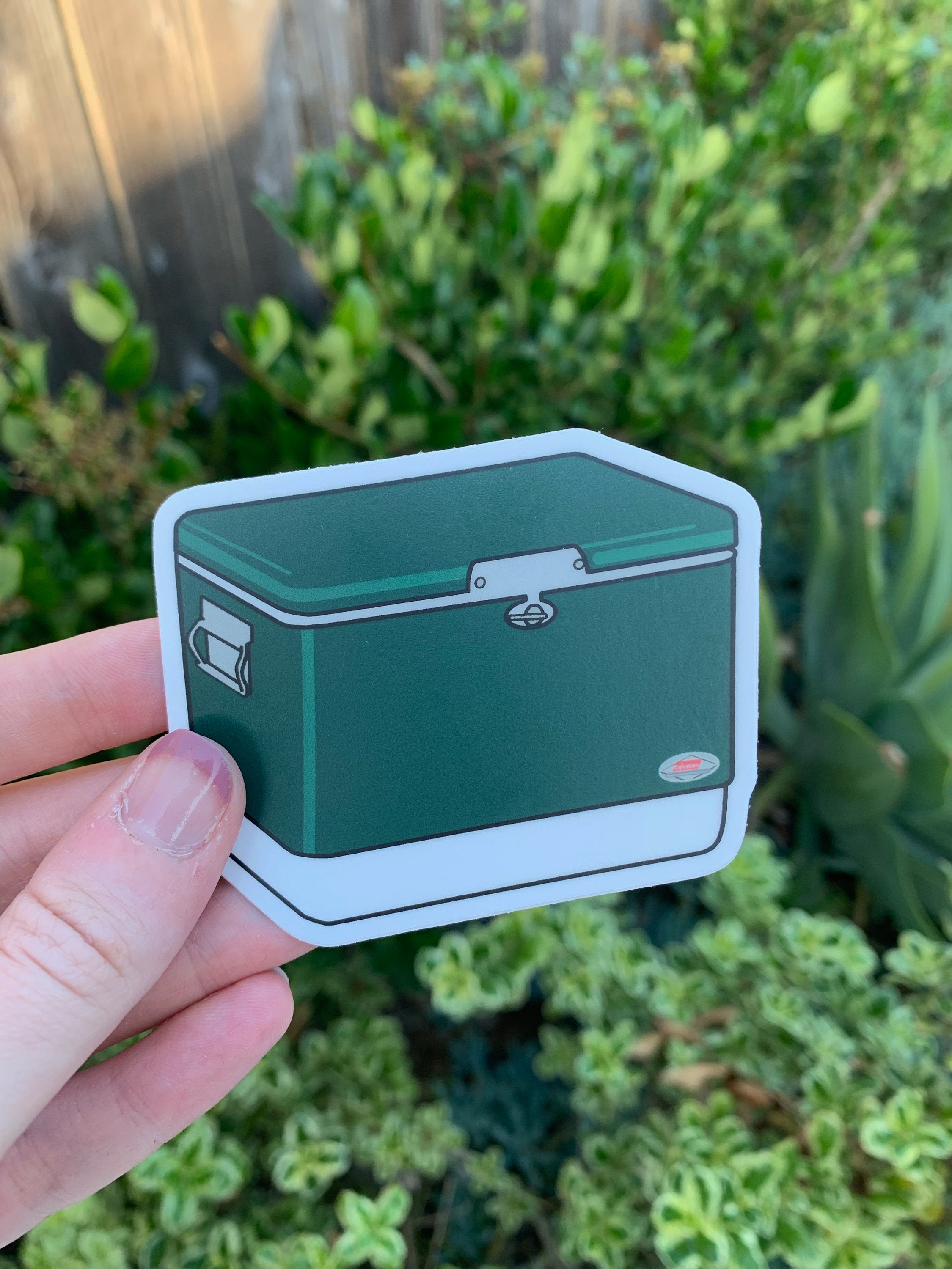 Vintage Hard Side Ice Chest Sticker Forrest Green Vinilo | Etsy