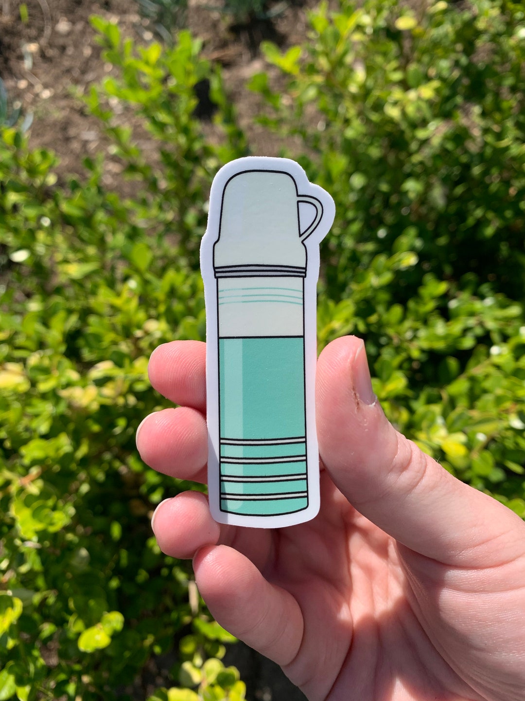 Vintage Thermos Sticker - Light Mint Green - Vinyl - Dishwasher Safe ...