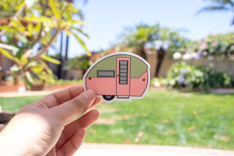 Custom Vintage Trailer Stickers 1 Design 4 Stickers / - Etsy