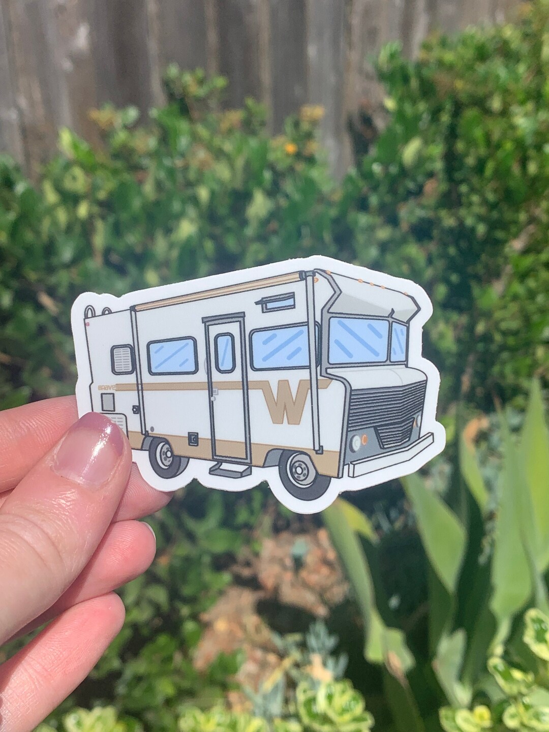 Vintage RV Sticker - 1970's Winnebago Brave RV Sticker - Brown and ...