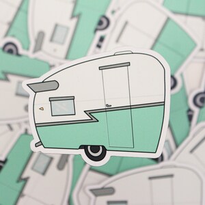 Vintage Trailer Sticker/magnet - 1960's Mint Green Shasta Trailer ...