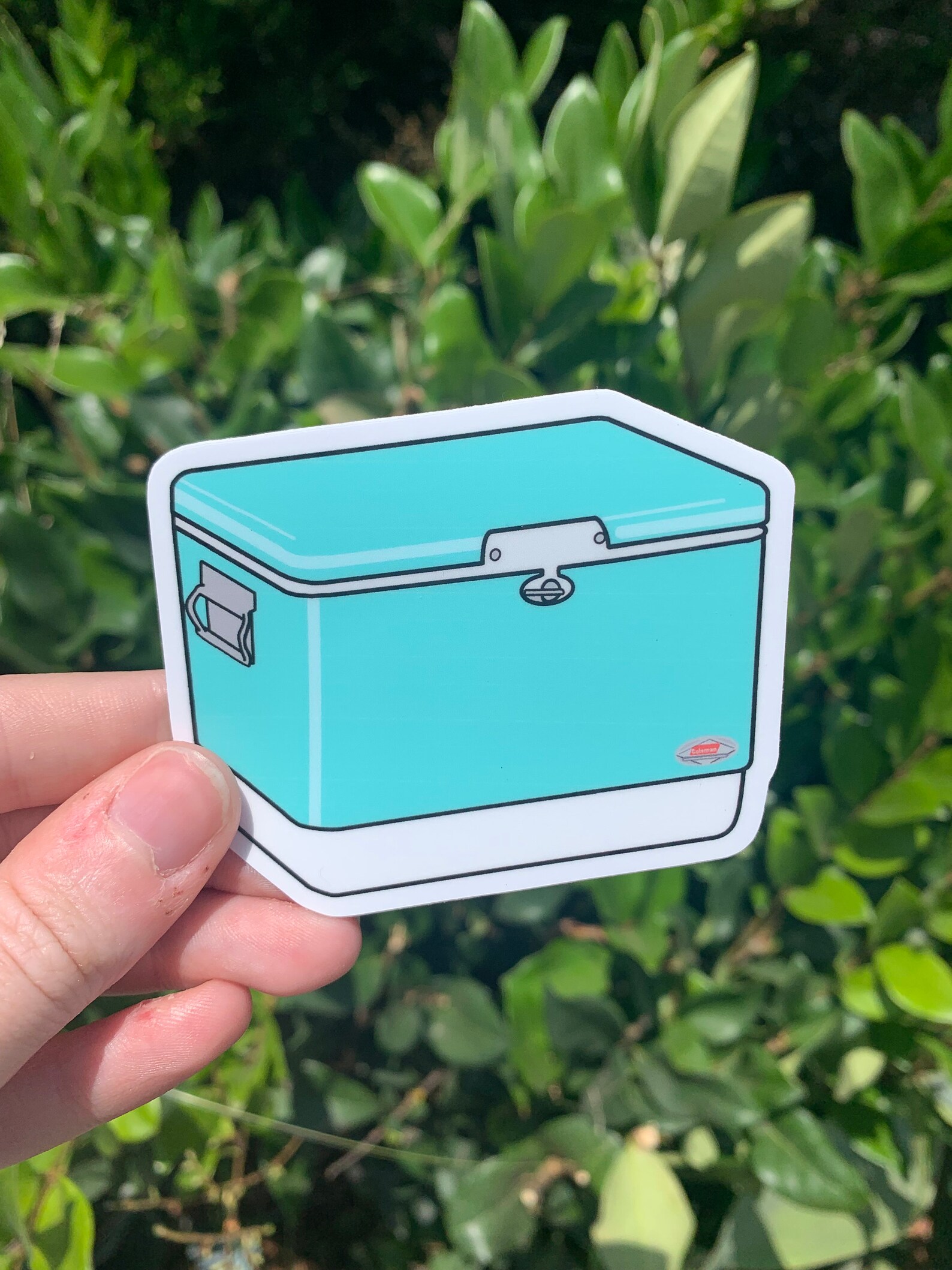 Vintage Hard Side Ice Chest Sticker / Magnet Turquoise - Etsy