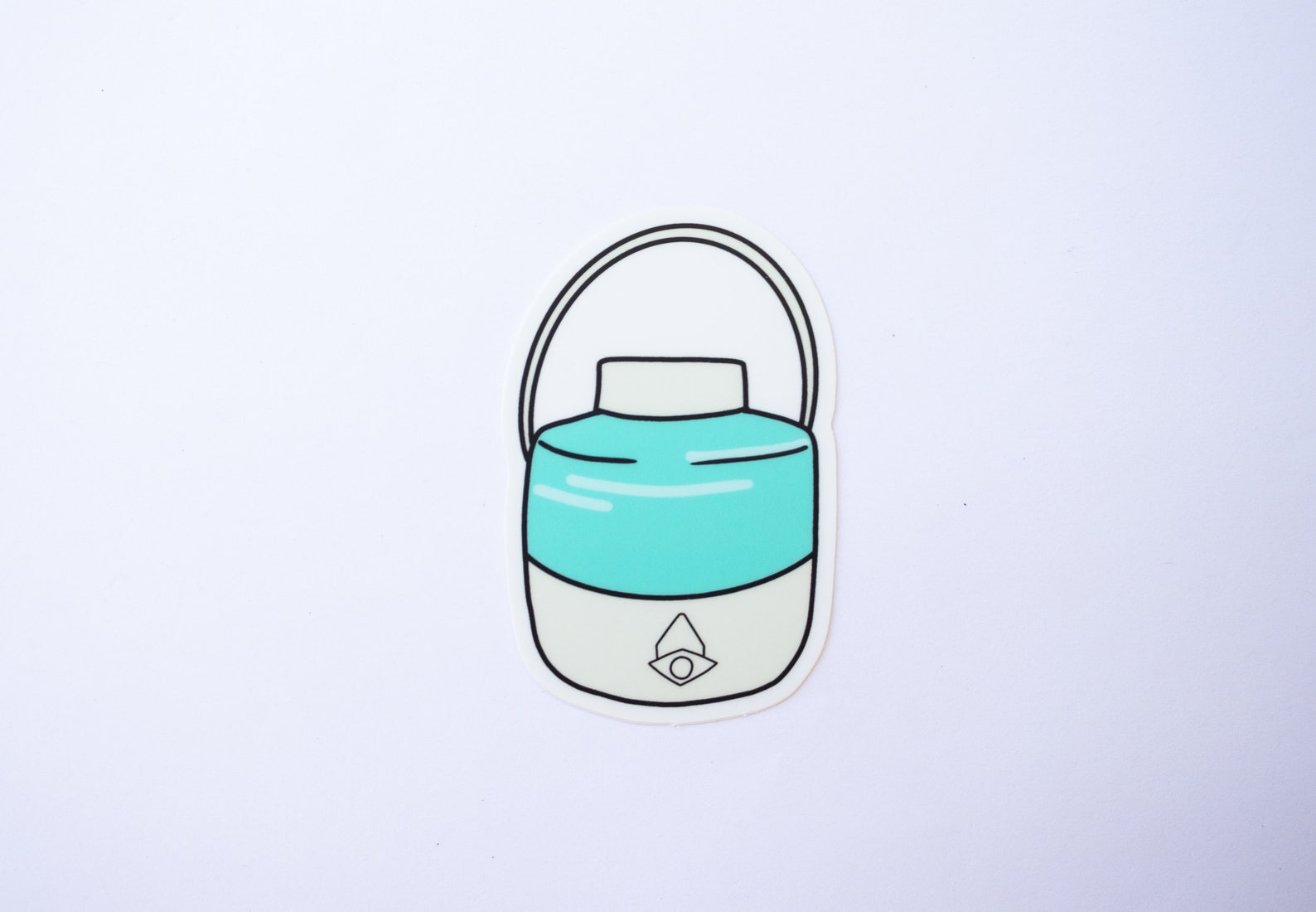 Vintage Water Cooler Sticker / Magnet - Turquoise Blue - Vinyl ...