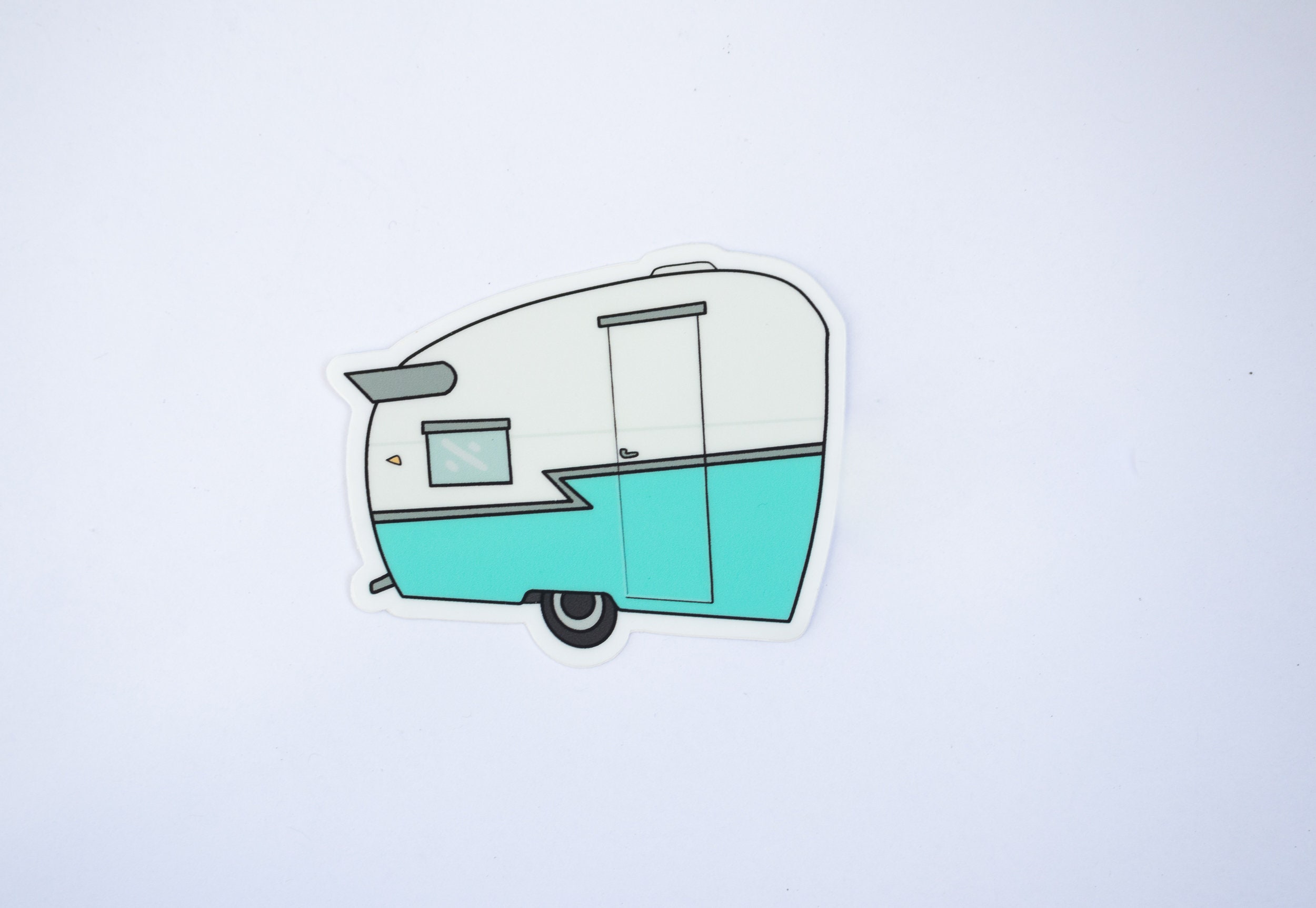 Vintage Trailer Sticker/magnet - 1960's Turquoise Blue Shasta Travel ...