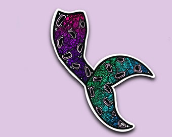 Mermaid Drinks Waterproof Sticker Magical Sweets Sticker - Etsy