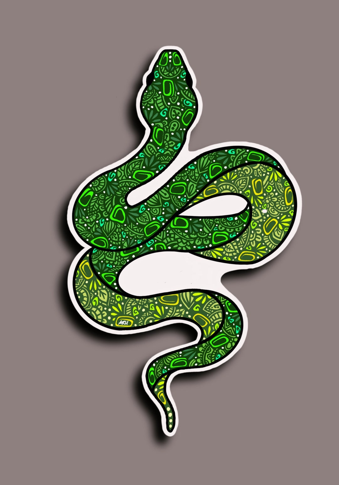 Snake Sticker WATERPROOF - Etsy