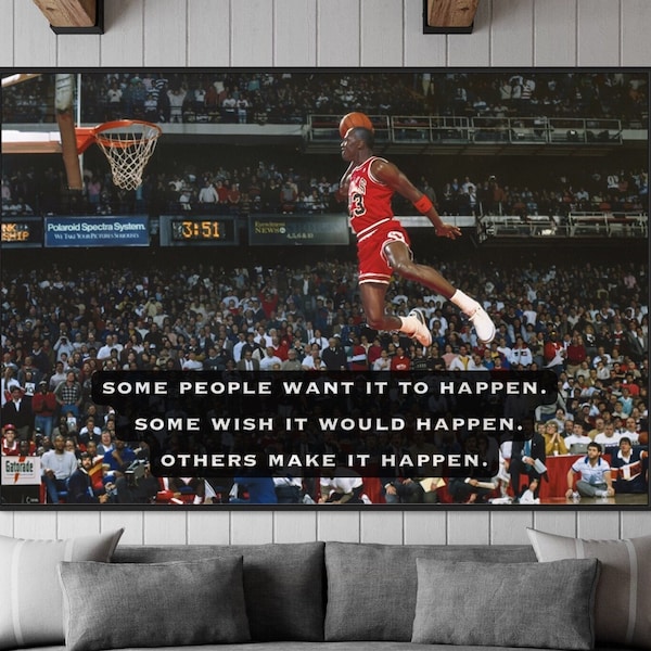 Michael Jordan Canvas Wall Art - Etsy