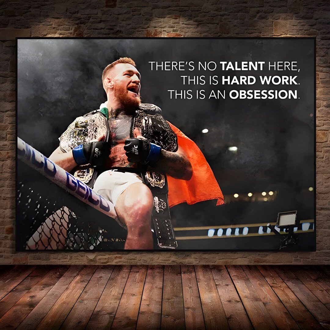 Conor Mcgregor Poster Conor Mcgregor Birthday Conor Mcgregor Canvas Art ...