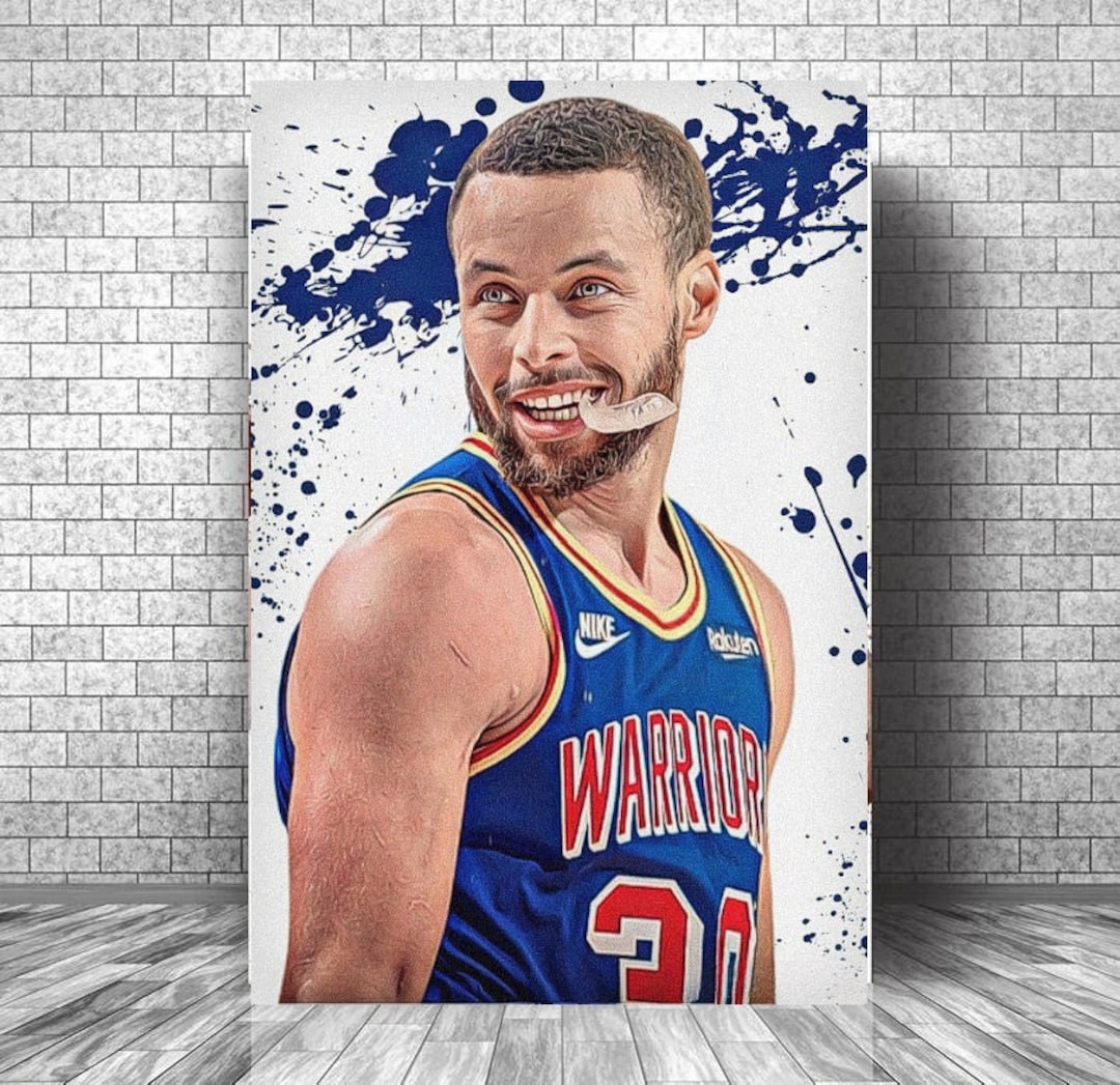 Steph Curry Poster | Steph Curry Canvas | Gift for Him | Steph Curry ...