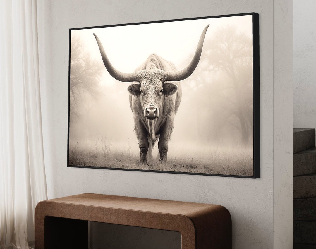 Highland Cow Print | Cow Art | Living Room Art | Farmhouse Decor ...