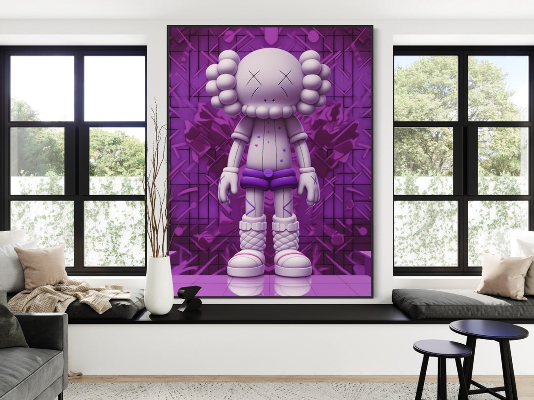 Kaws Wall Print | Kaws Poster | Luxury Fashion | Hypebeast Decor | Kaws ...