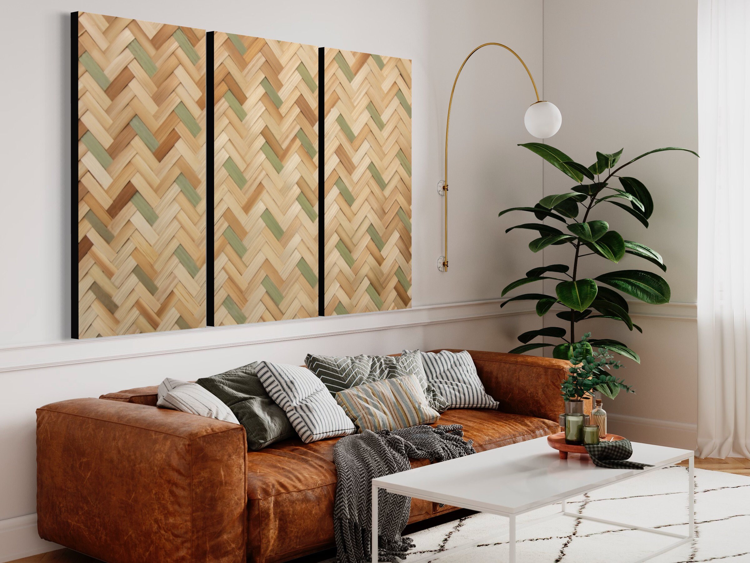 Wicker Wall Art Boho Wall Decor Farmhouse Decor Bohemian - Etsy