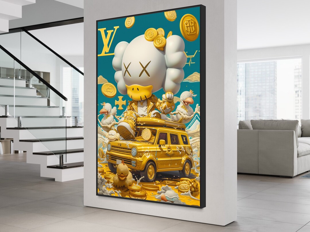 Kaws Wall Print | Kaws Poster | Luxury Fashion | Hypebeast Decor | Kaws ...