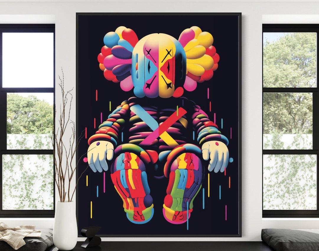 Kaws Wall Print | Kaws Poster | Luxury Fashion | Hypebeast Decor | Kaws ...