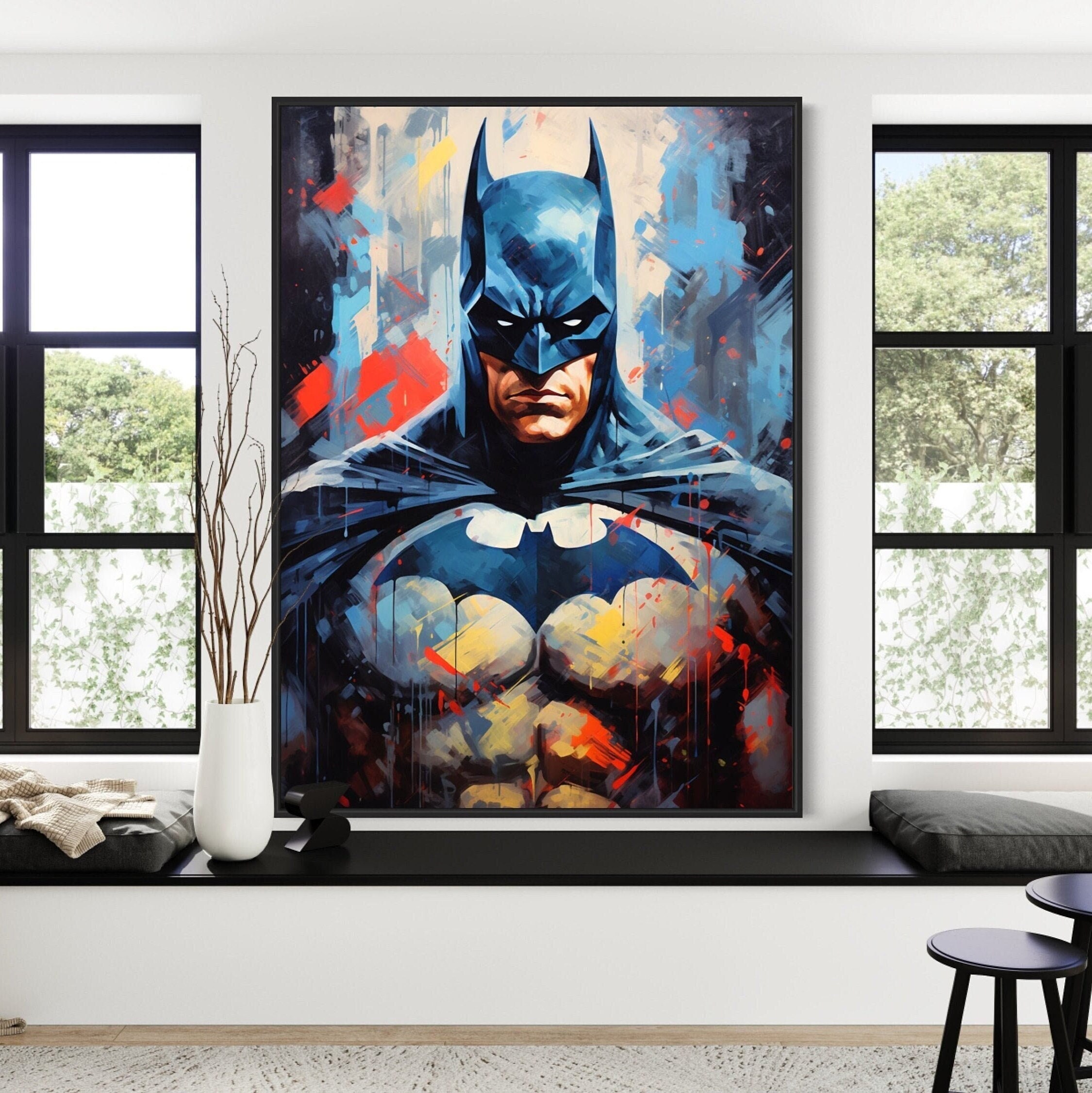 Batman Poster | the Dark Knight Movie Poster | Batman Gift | DC Poster ...