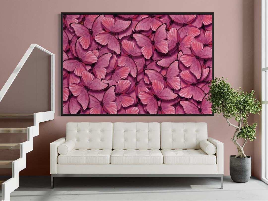 Preppy Art Print | Butterfly Print | Room Decor | Cute Apartment Decor ...