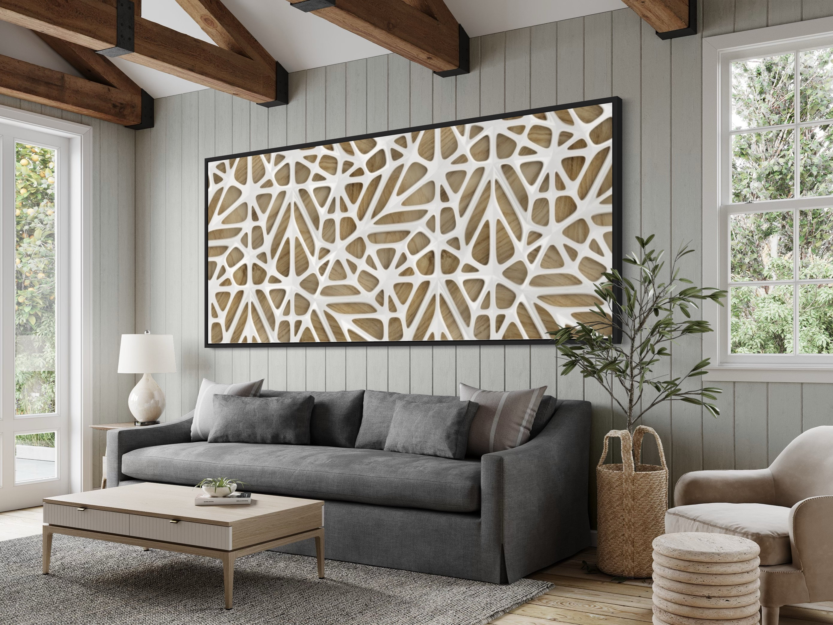 Wood Rustic Wall Art Wood Wall Panels Modern Wood Art - Etsy