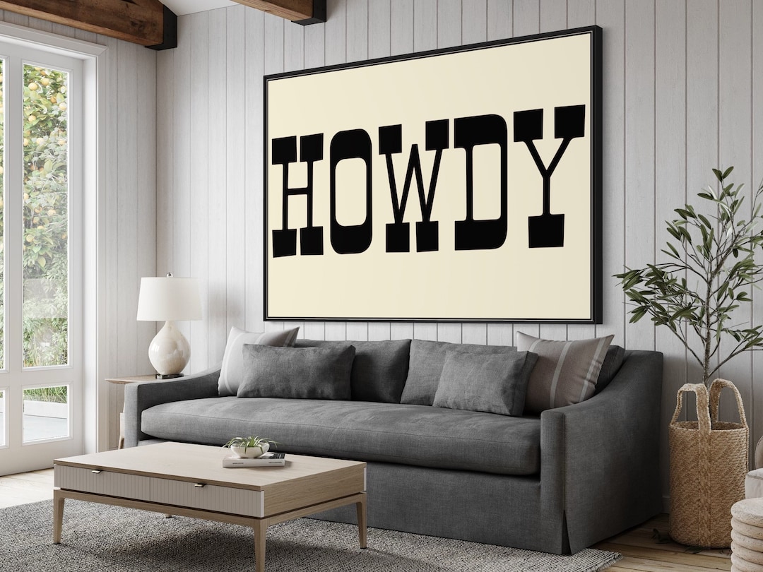 Howdy Wall Art, Howdy Print, Howdy Sign, Howdy Poster, Howdy Doody ...