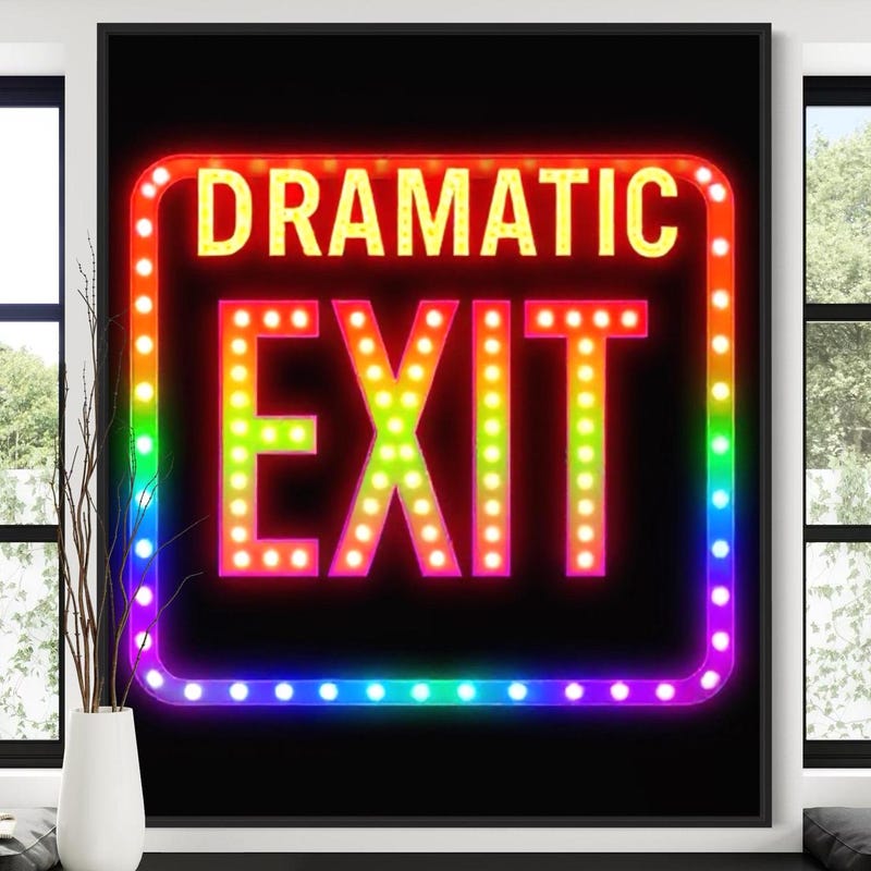 Theatre Exit Sign - Etsy