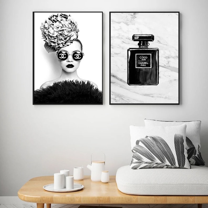 Designer Canvas Wall Art Prints Designer Wall Art Decor Set - Etsy