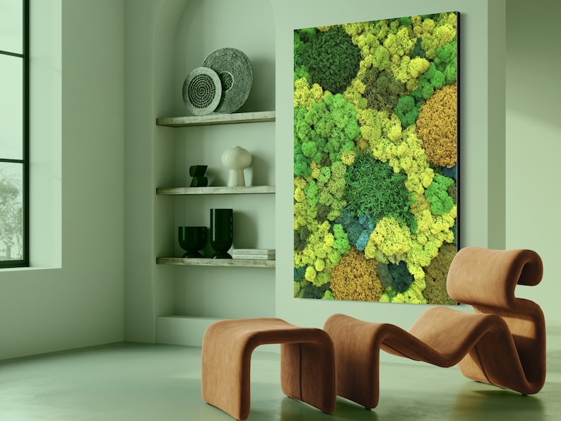 Moss Wall Art PRINT Preserved Moss Wall Art Living Moss Wall - Etsy