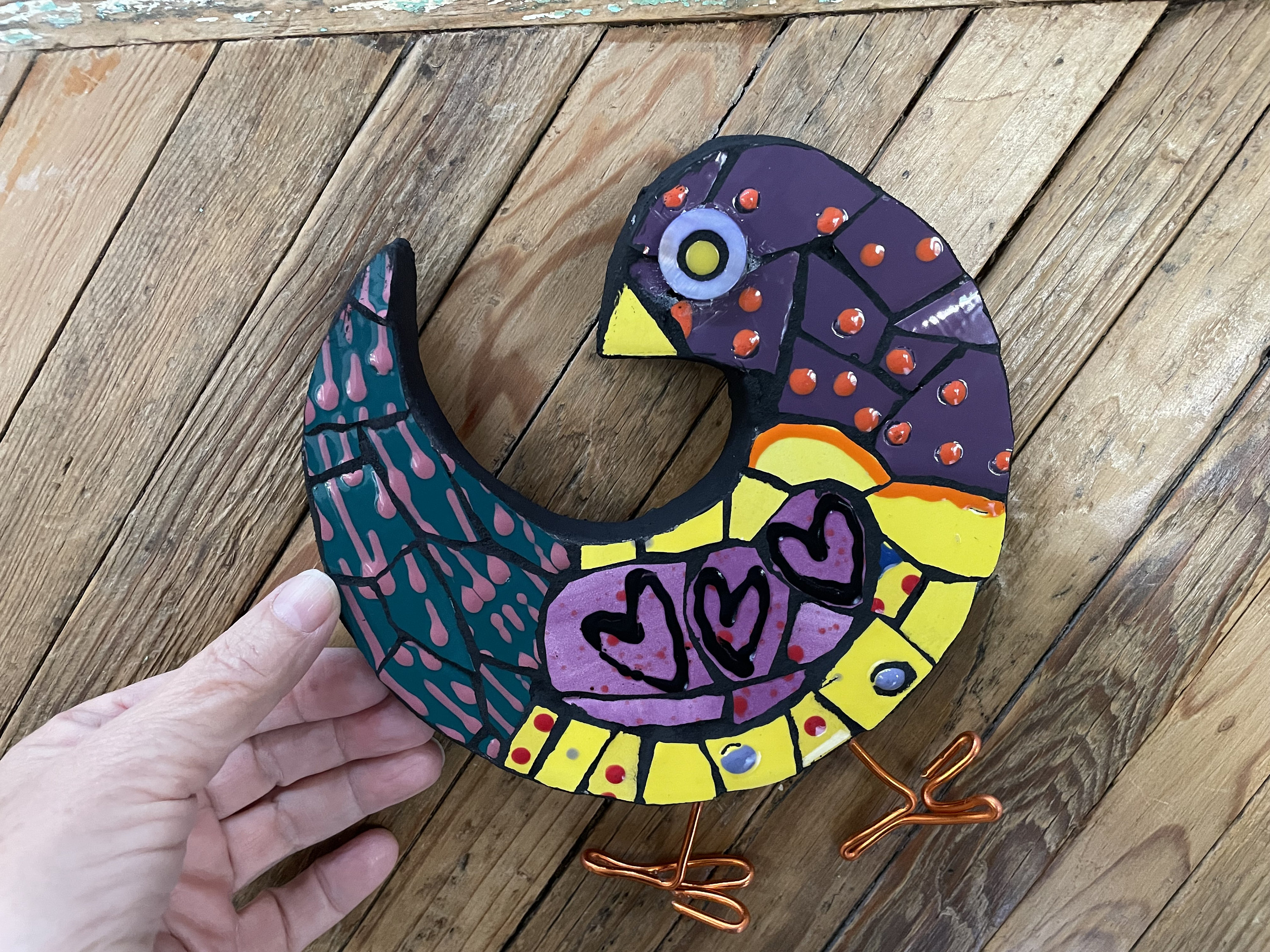 Circle Bird - Etsy