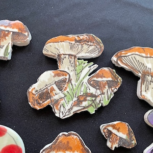 Ceramic Mushroom Mosaic Tiles - Etsy