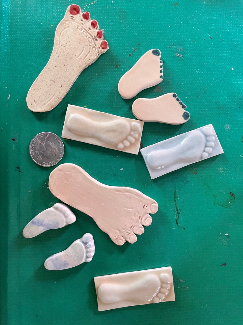 Ceramic Feet Mosaic Tiles - Etsy
