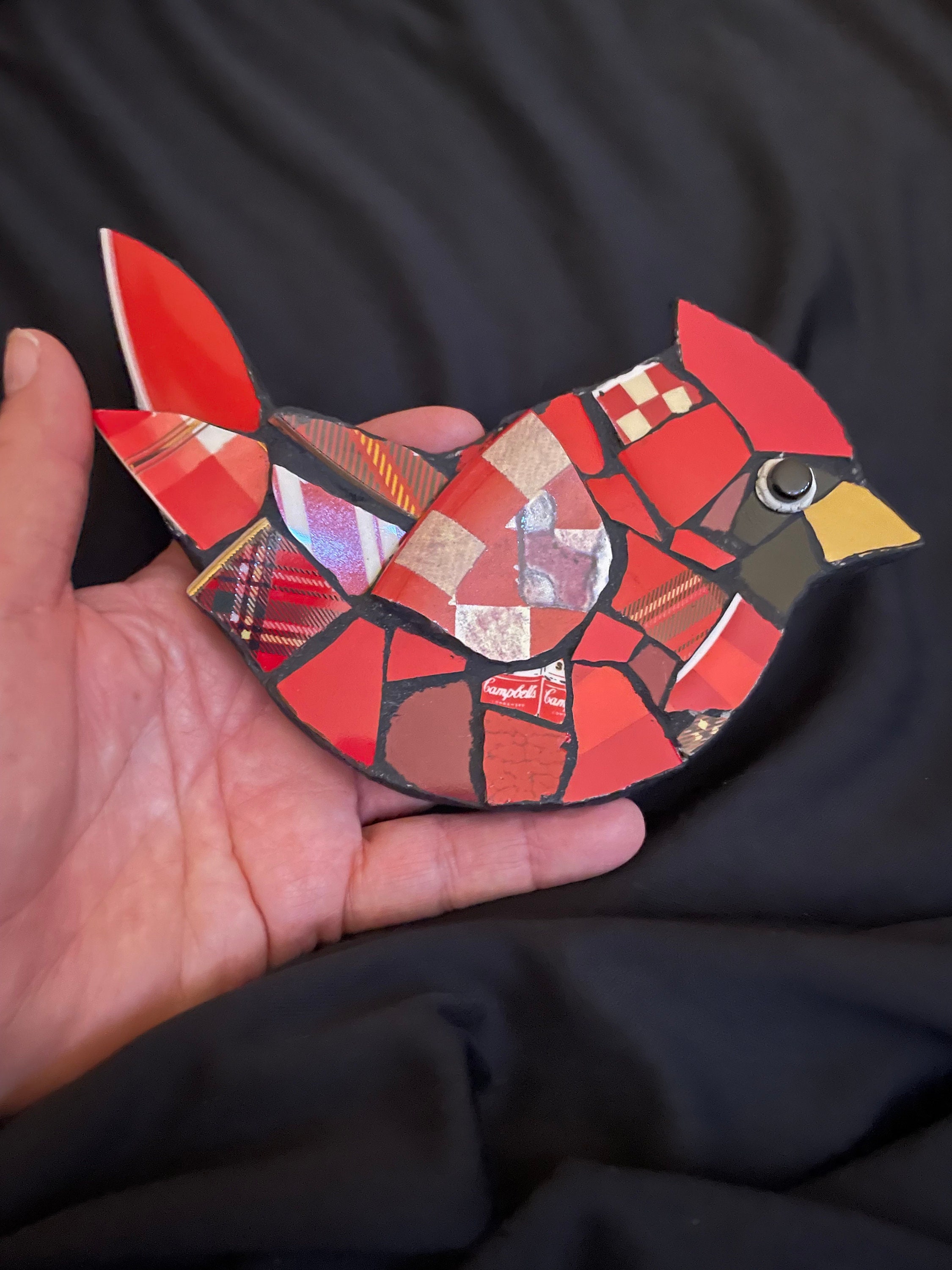 Mosaic Cardinal - Etsy