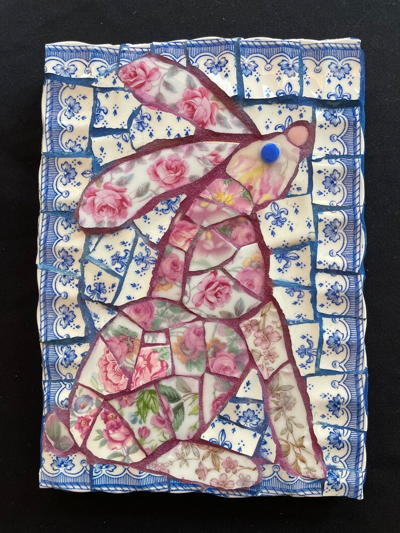 Mosaic Bunny - Etsy