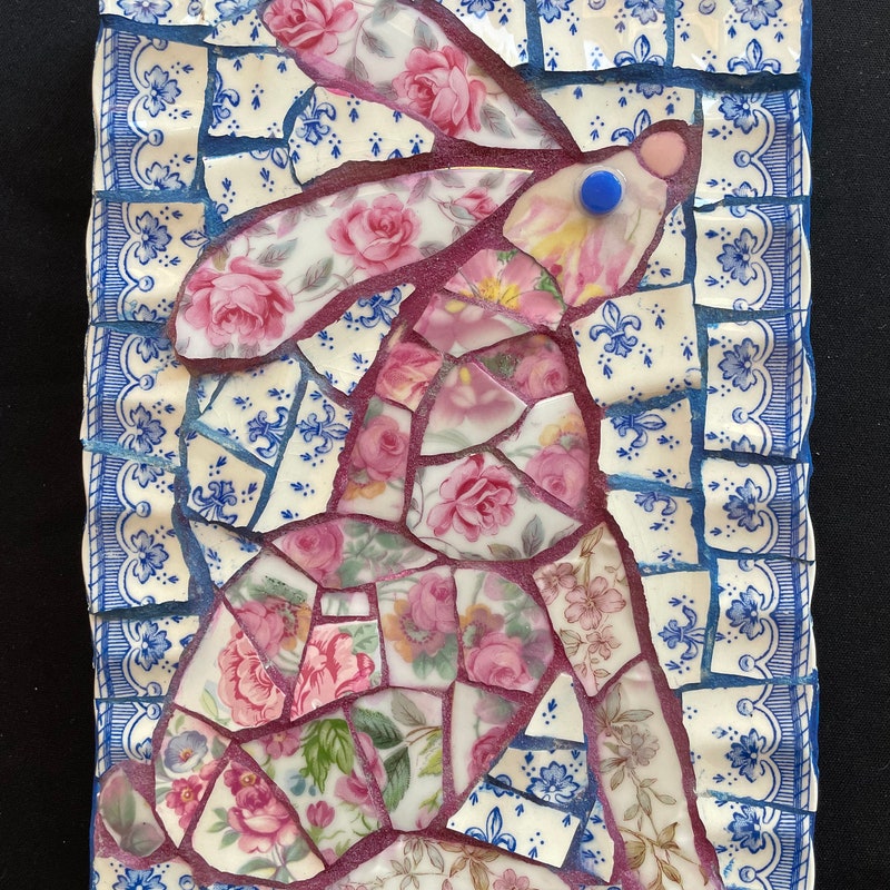 Rabbit Mosaic - Etsy