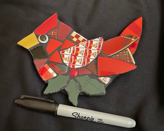 Mosaic Cardinal - Etsy