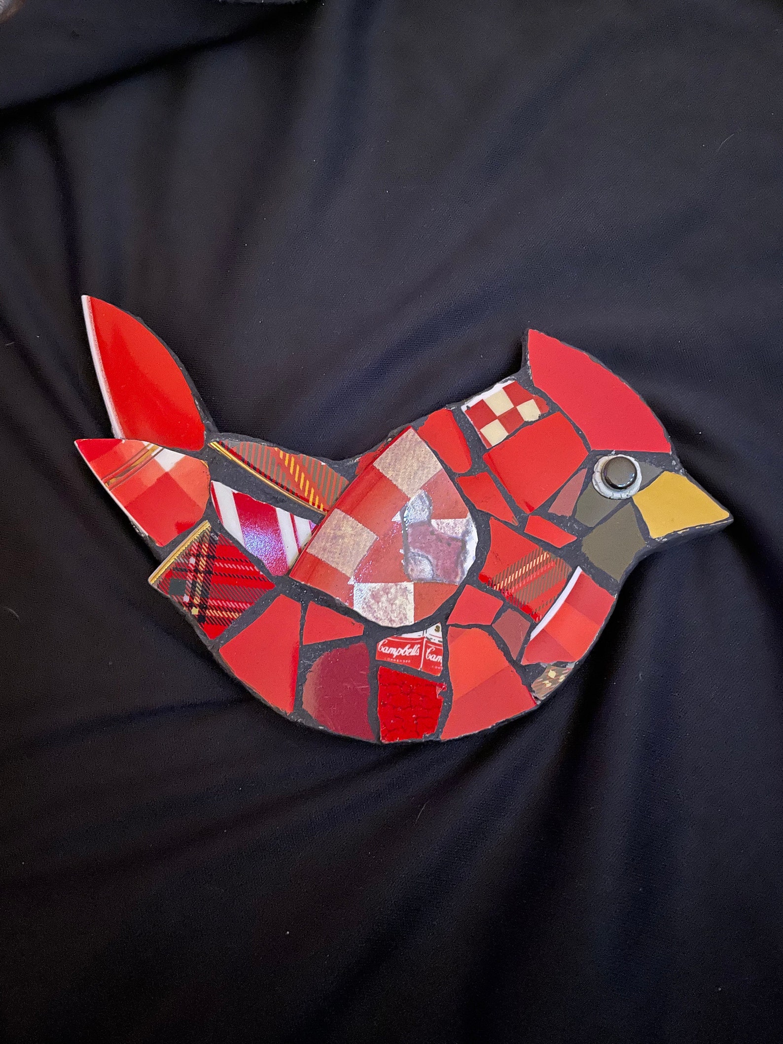 Mosaic Cardinal - Etsy