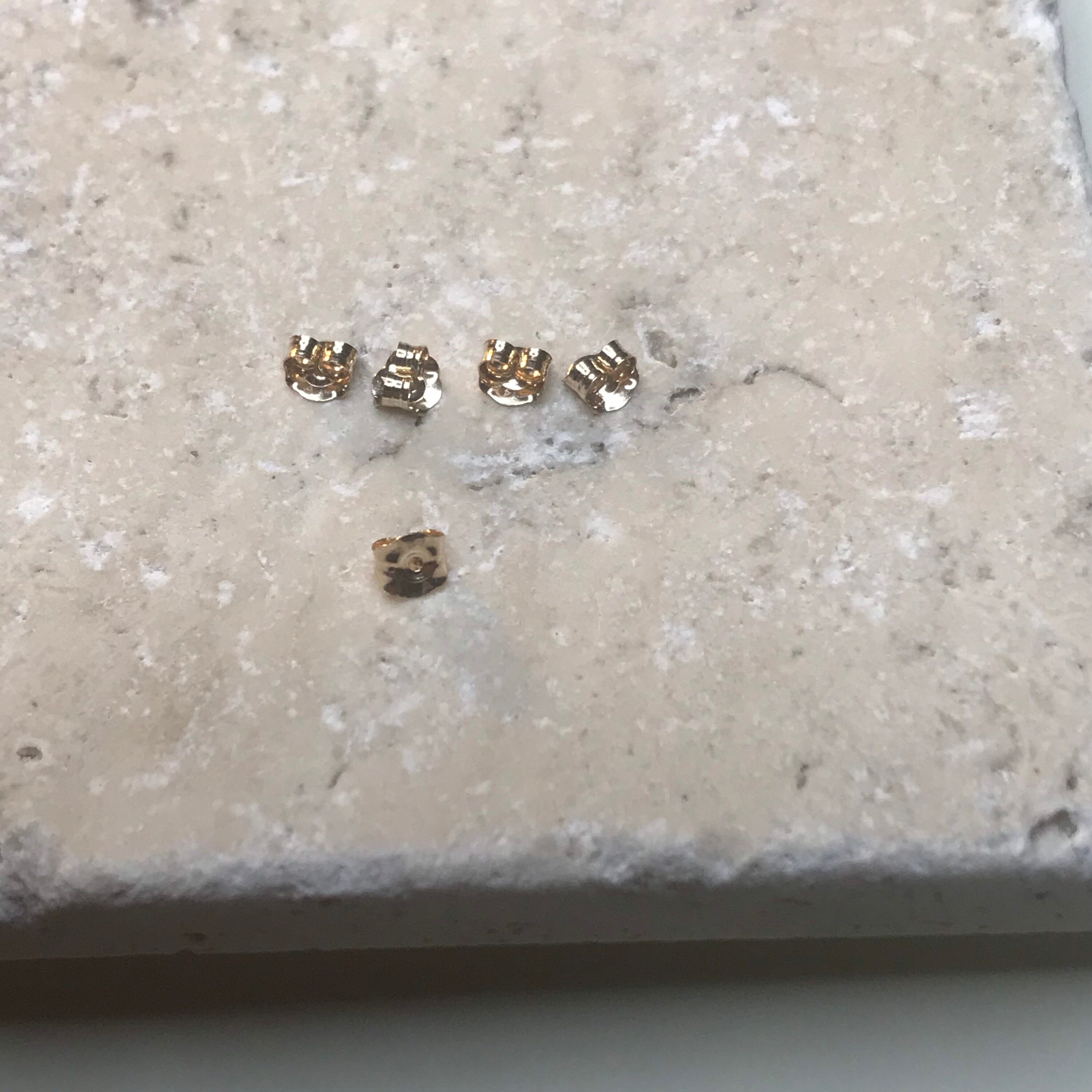 14K Solid Gold Earring Back, Push Back Earring Back, Replacement Backs ...